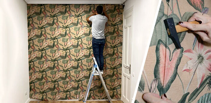 Tapizar la pared con tela - compra online » telas.es